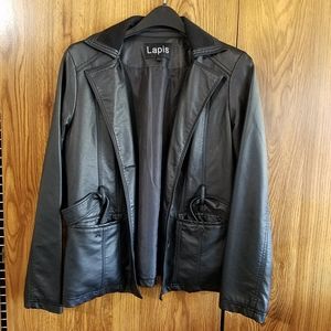 Lapis | Jackets & Coats | Lapis Faux Leather Jacket | Poshmark